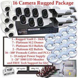 Pre-packaged Security Camera systems both IP and HD-TVI