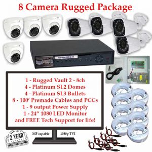 Pre-packaged Security Camera systems both IP and HD-TVI
