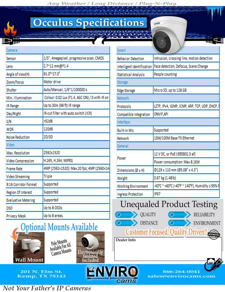 Cold Storage 4 Camera Freezer Video & Audio Recording Package