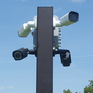 Dual Lane Entry or Gate System 1 Pole - Rugged Cams