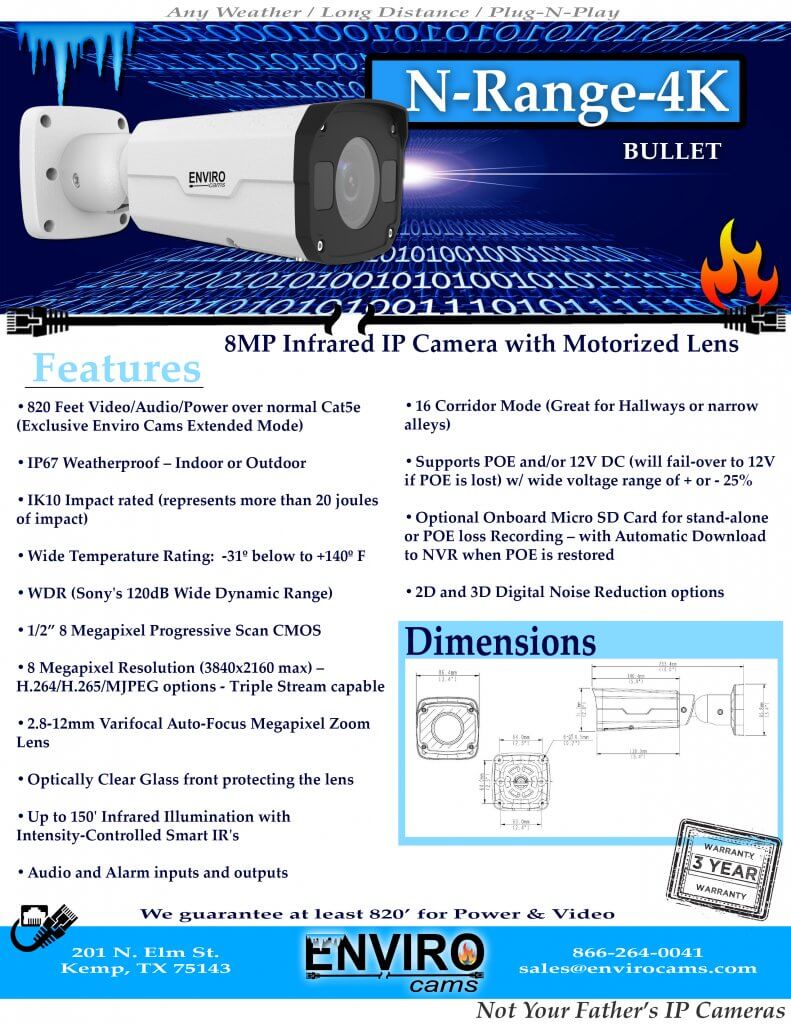N-Range-4K Bullet Camera