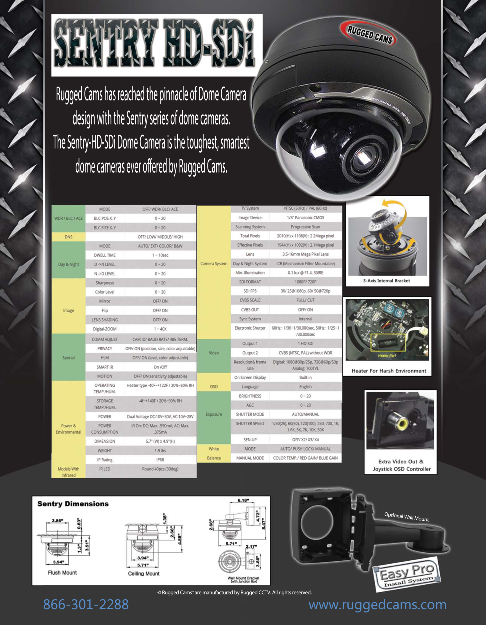 Waterproof Dome Security Camera