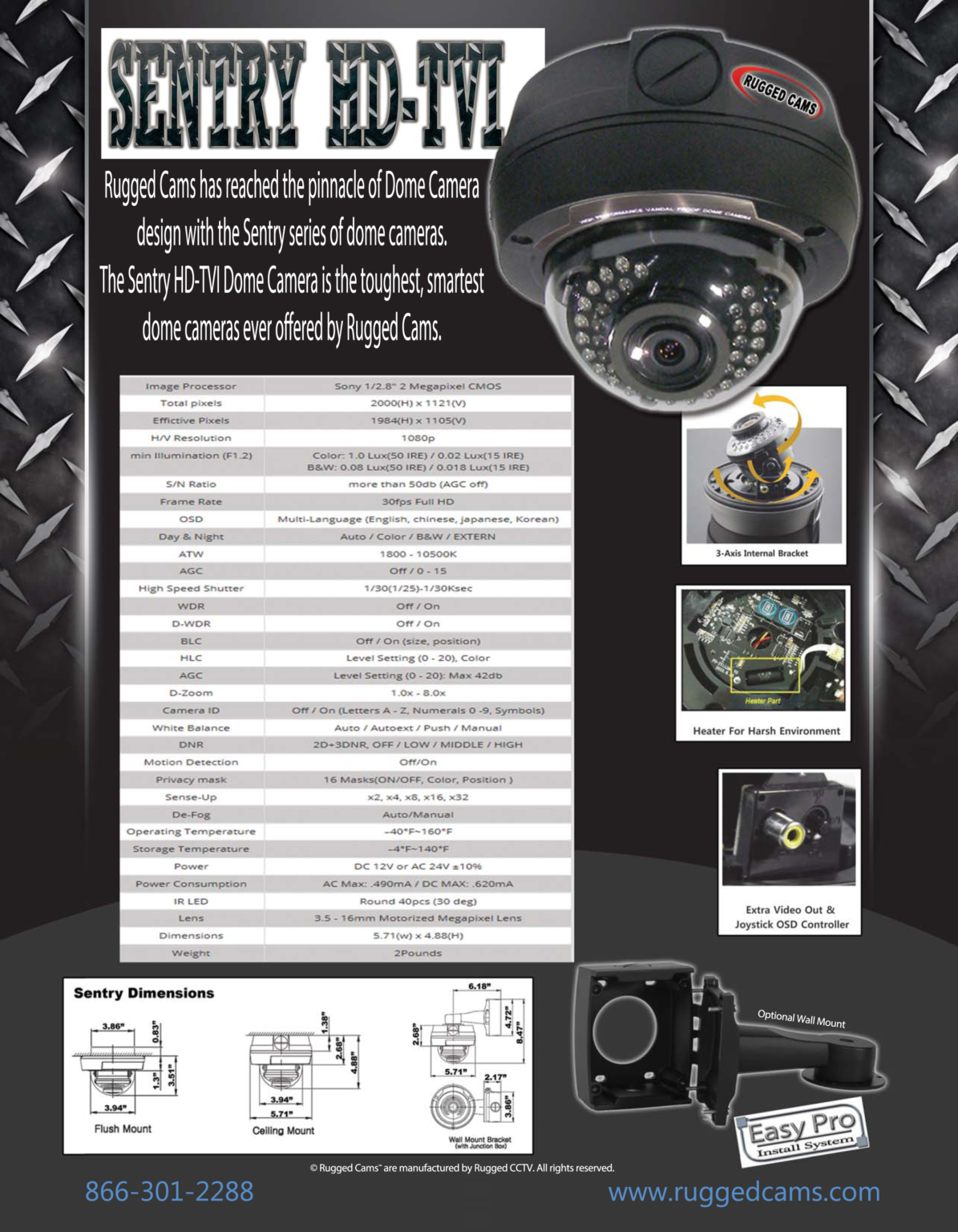 Waterproof Dome Security Camera