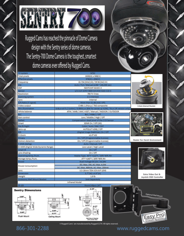 Outdoor Dome Cameras - Waterproof Dome Camera System