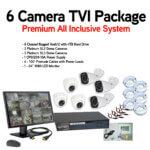6 Security Camera HD over Coax (TVI) Package - Rugged Cams