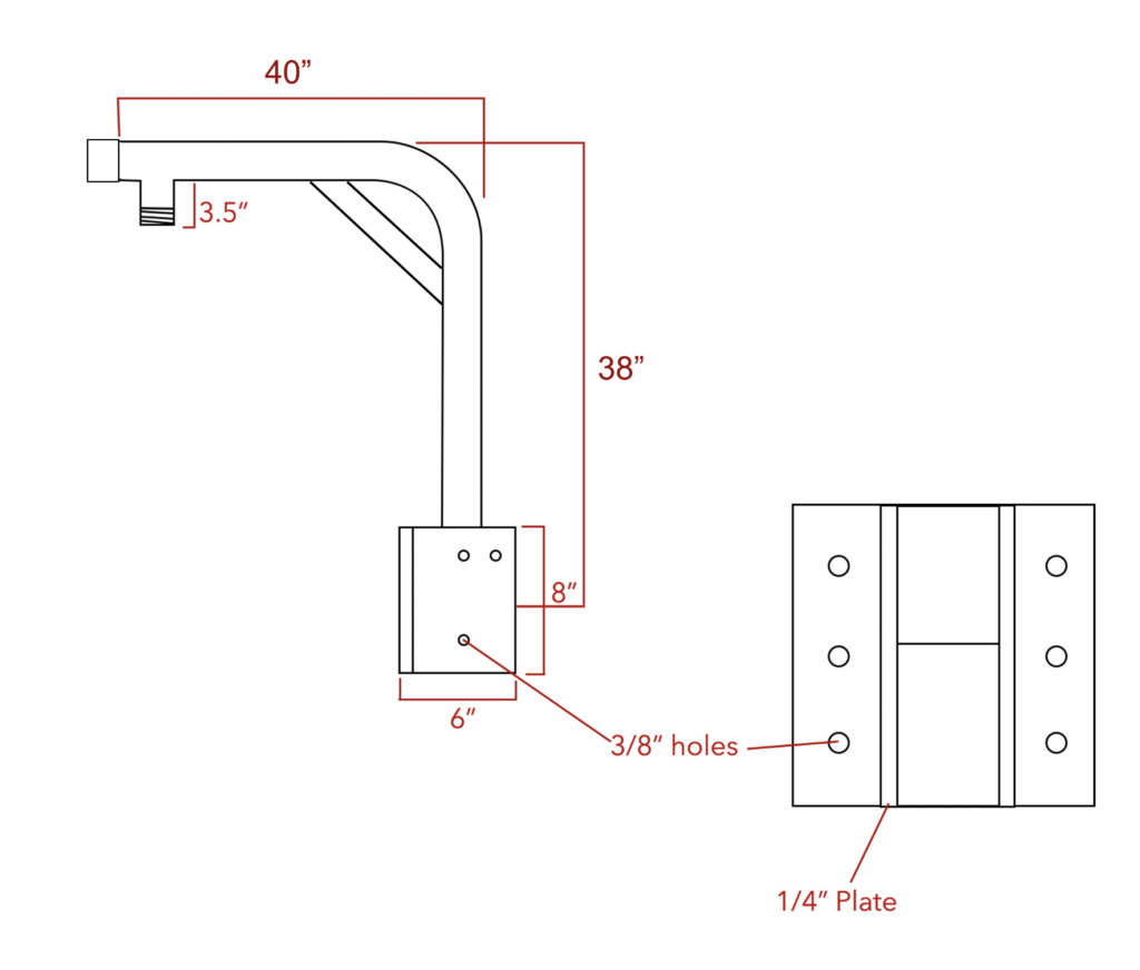 HD Parapet Wall Camera Mount - Rugged Cams