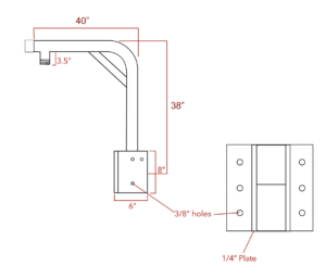 HD Parapet Wall Camera Mount - Rugged Cams